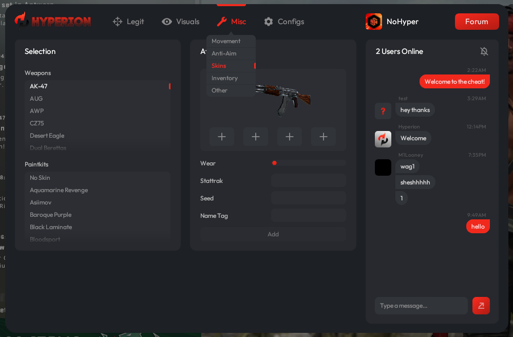 Hyperion - The Best Undetected CSGO Cheat