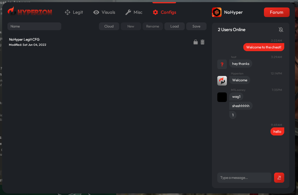 Hyperion - The Best Undetected CSGO Cheat